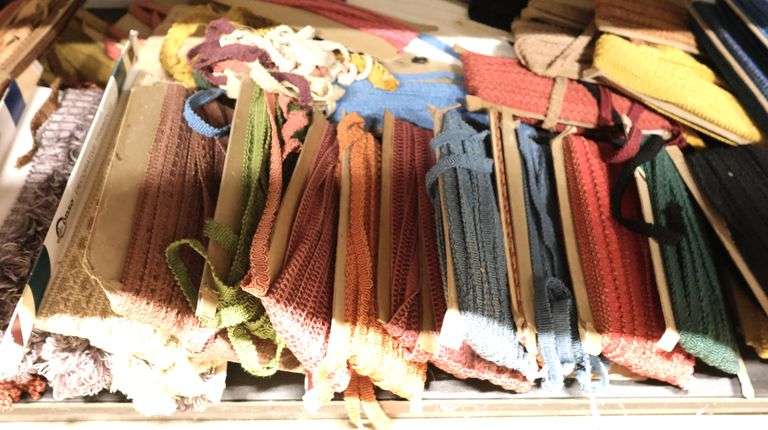 Lot of Unused Fabric Trimmings - Dixon's Auction at Crumpton