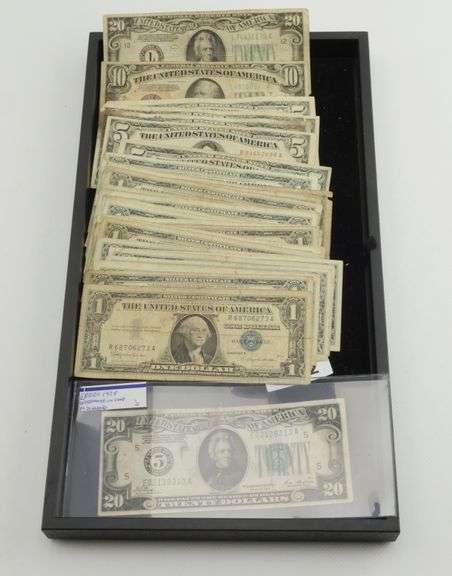$110 Face Value of U.S. Paper Currency. Includes 1928 $20 Redeemable in ...