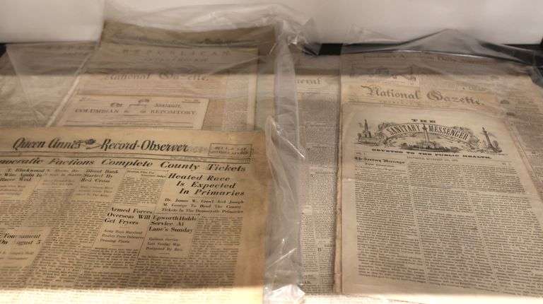 Lot of Vintage & Antique Newspapers From Maryland Etc. - Dixon's ...