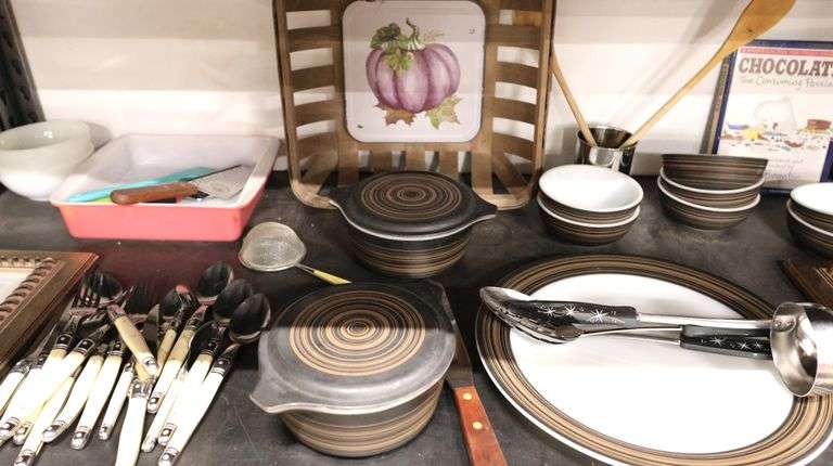 Lot of Pyrex Dishes, Framed Prints, French Flatware Etc. - Dixon's ...