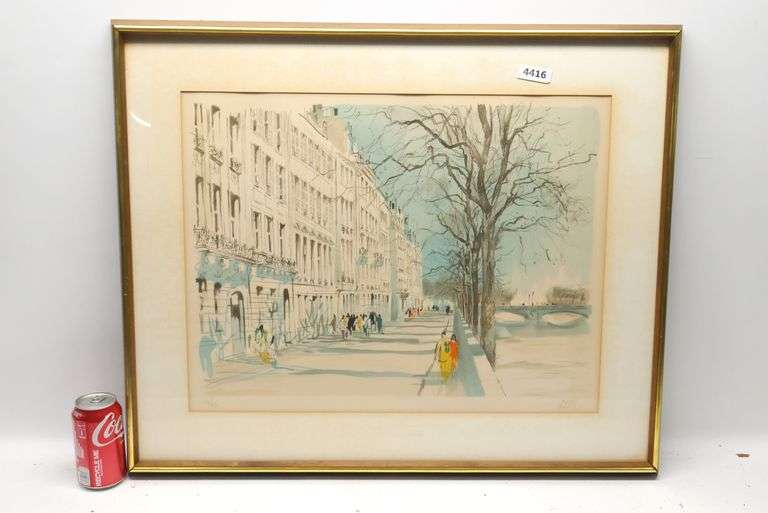 Pierre Pages Artist-Signed Print - Dixon's Auction at Crumpton