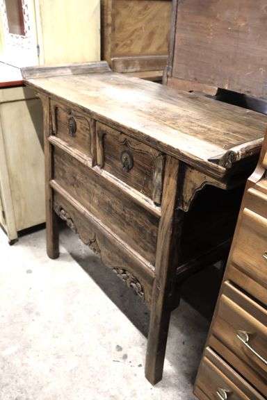 Korean Carved Softwood Altar Table - Dixon's Auction at Crumpton