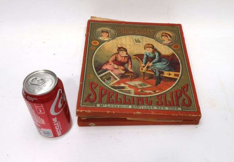 Mcloughlin Brothers Wood Lithograph Three Good Friends Criss Cross ...