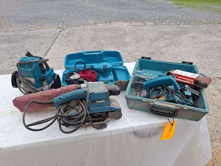 Makita Lot Belt Sander + Router + Sanding Mouse & Planer all one money ...