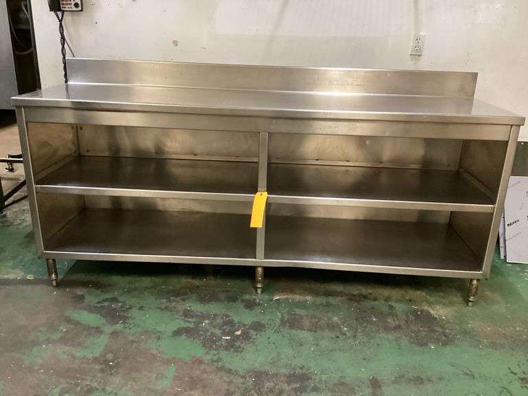 Stainless Table with Shelving - Diamond G Auctioneers