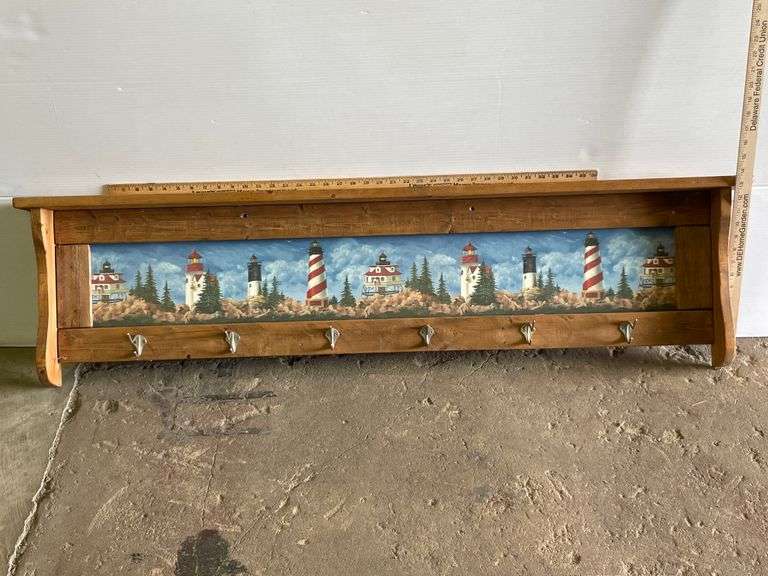 Lighthouse Wall Coat Rack - Delaware Auction Center