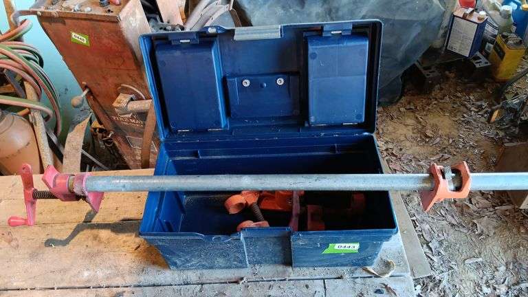 36" Pipe Clamp w/ Toolbox - Delaware Auction Center