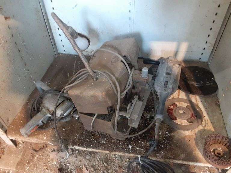 Skil Grinder, D Handle Drill & Foley Power Setter - Delaware Auction Center