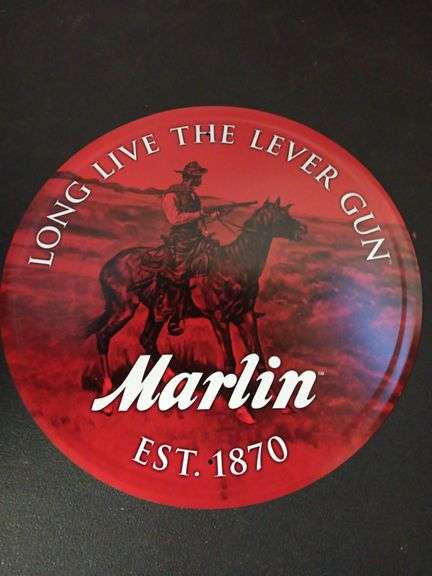 Marlin 1870 Metal Sign - Delaware Auction Center