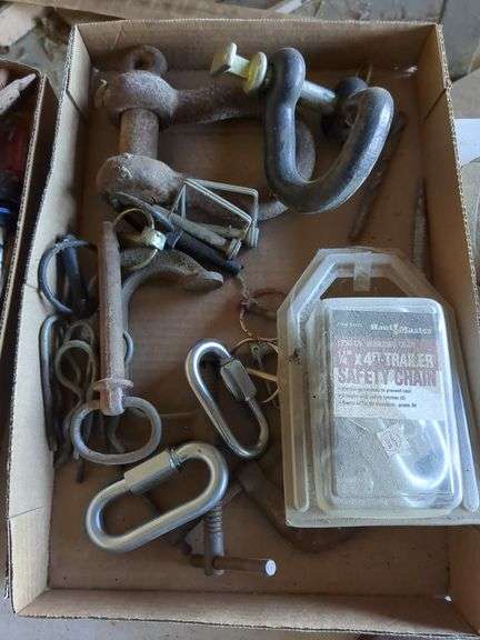 Shackles, Hitch Pins, and Trailer Safety Chain - Delaware Auction Center