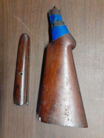 Vintage Fore End & Stock For Shotgun (Needs Repair) - Delaware Auction ...