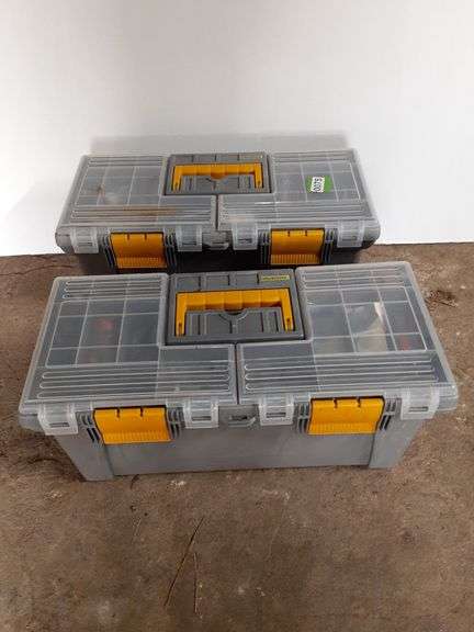 (2) Plastic Workforce Toolboxes w/ Contents - Delaware Auction Center