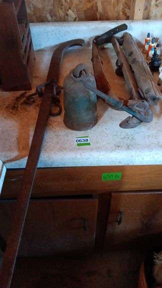 Assorted Primitives: Scale, Haynes & Single Tree - Delaware Auction Center