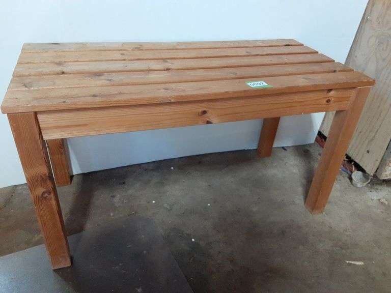Slat Top Side Table - Delaware Auction Center