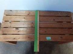 Slat Top Side Table - Delaware Auction Center