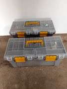 (2) Plastic Workforce Toolboxes w/ Contents - Delaware Auction Center