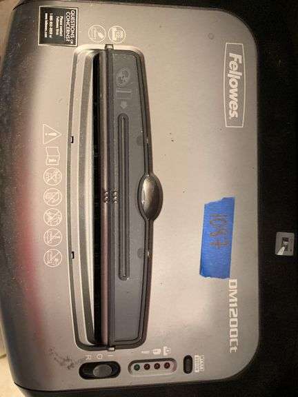 Fellowes DM1200Ct Paper Shredder - Delaware Auction Center
