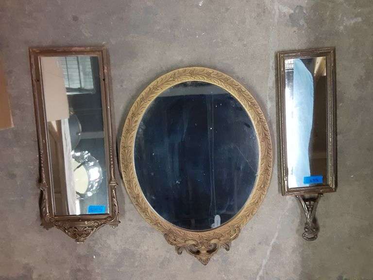 (3) Mirrors w/ Frames - Delaware Auction Center