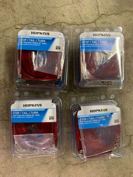 (4) Hopkins Trailer Brake Lights - Delaware Auction Center