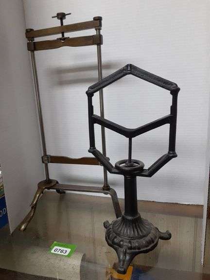 (2) Clock Repair Stands - Delaware Auction Center