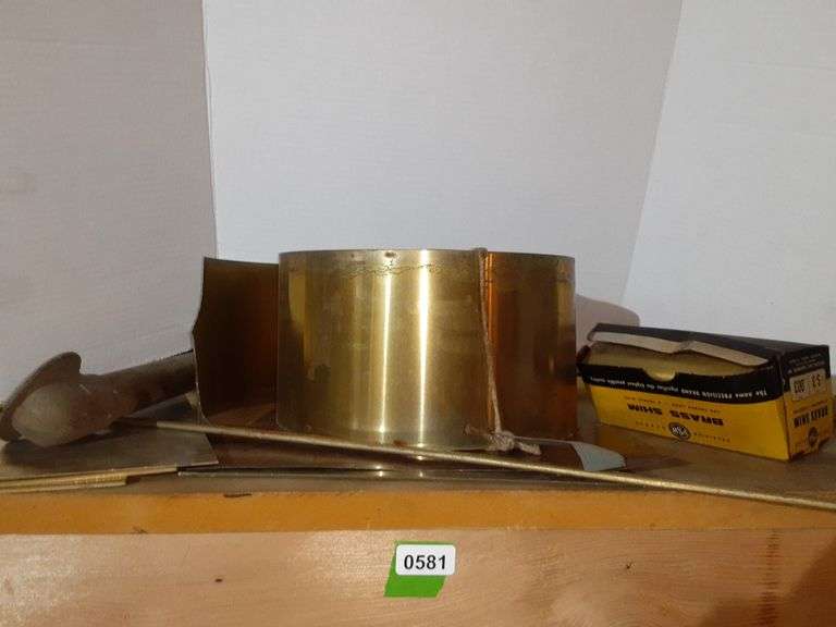 Assorted Brass Shim Stock, Round Stock & Plate - Delaware Auction Center