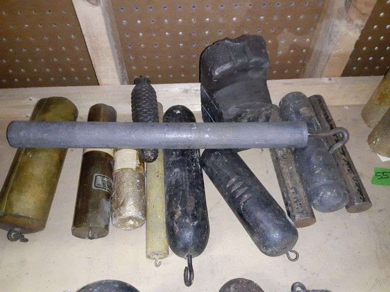 Assorted Steel & Lead Clock Weights - Delaware Auction Center