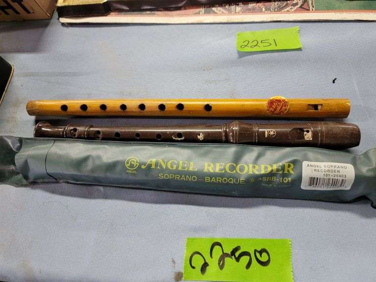 Assorted Drumsticks & (3) Recorders - Delaware Auction Center