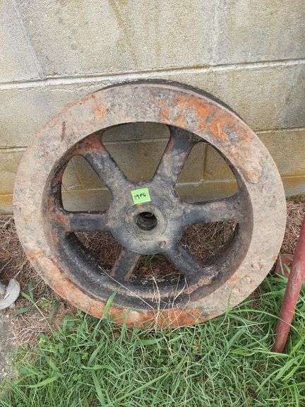 Antique 26" x 6" Steam Valve Wheel - Delaware Auction Center