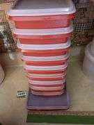 (10) Vintage Tupperware Stacking Containers - Delaware Auction Center