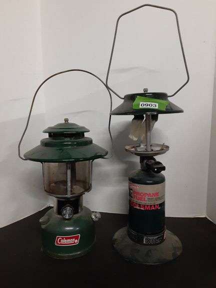 (2) Propane Coleman Lanterns - Delaware Auction Center