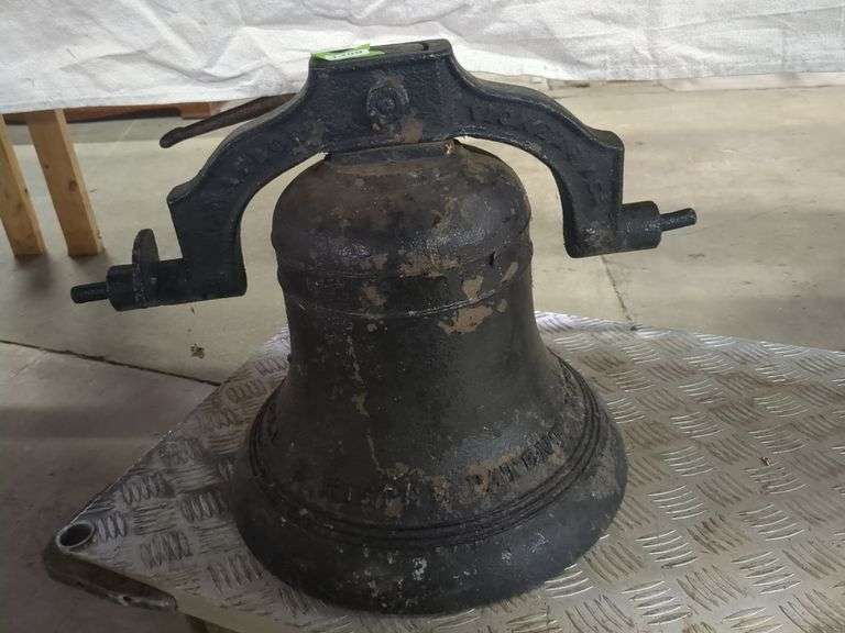 Original 1859 Naylor Vickers & Company Cast Iron Church Bell (No Cracks) - Delaware Auction Center