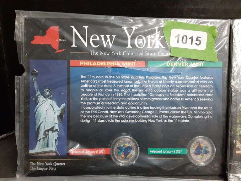 (4) American Historic Society US State Quarters (Painted) - Delaware ...