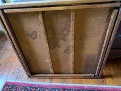 Vintage Delaware Advertising Card Table - Delaware Auction Center