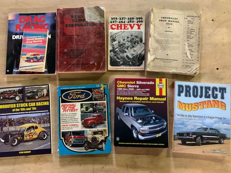 Assorted Books on Automotive Repair and Parts - Delaware Auction Center