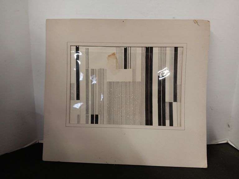 Signed B. Cameron Matting and Artwork #500 - Delaware Auction Center