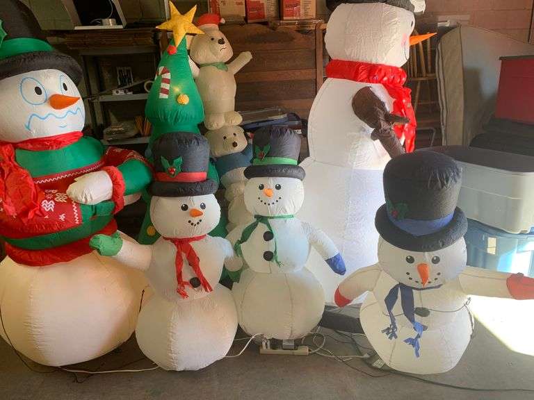 Shivering Snowman, Lighted Snowman, Polar Bears Decorating a Tree, and ...