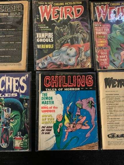 (6) Vintage Comic Horror Magazines - Delaware Auction Center