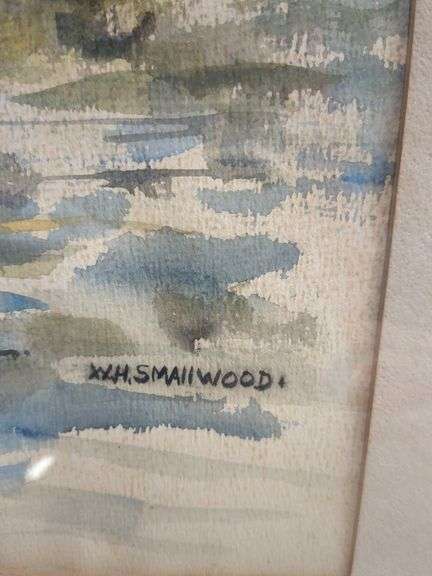 W.H. Smallwood Watercolor Painting - Delaware Auction Center