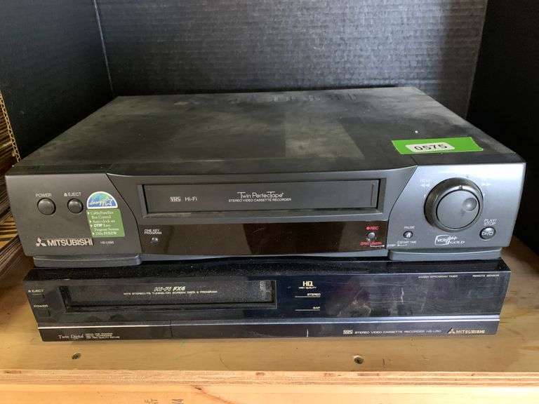 (2) Mitsubishi VHS Players - Delaware Auction Center