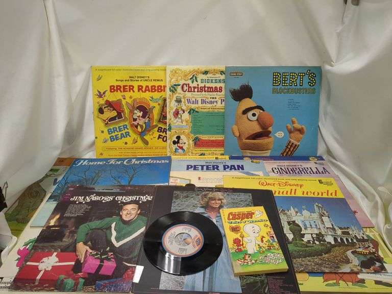 Assorted Vintage Kids Records (Mostly Disney) - Delaware Auction Center
