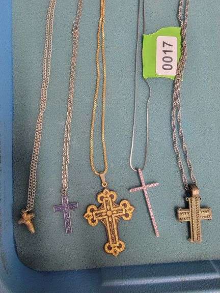 Assorted Cross Pendants & Necklaces - Delaware Auction Center