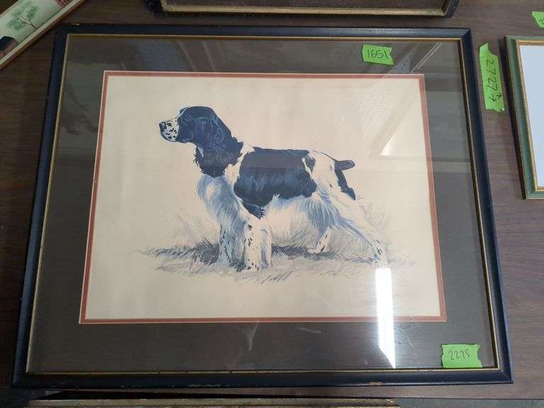 Elliot Signed and Numbered Springer Spaniel Print - Delaware Auction Center