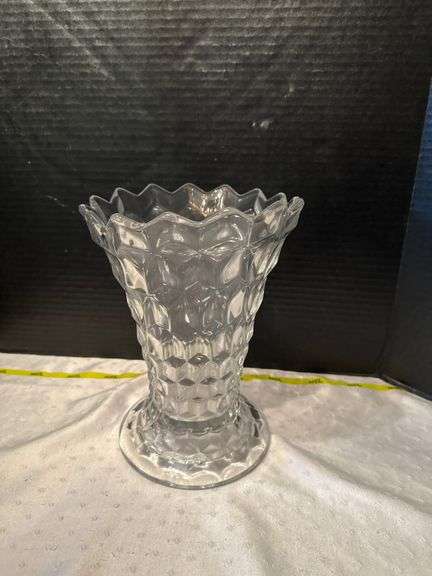Large Fostoria Vase - Delaware Auction Center