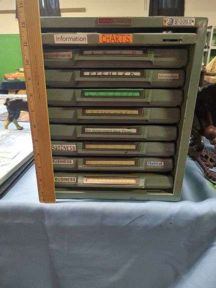 Acme Visible Flat File Cabinet - Delaware Auction Center