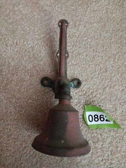 Copper Wall Mounted Lever Bell - Delaware Auction Center
