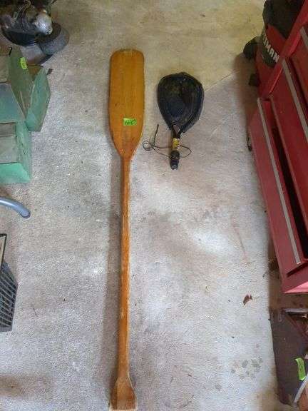 Wood Oar & Landing Net - Delaware Auction Center