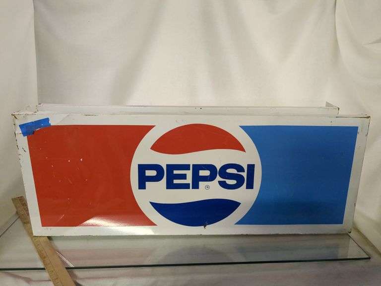 Pepsi Display Signs - Delaware Auction Center