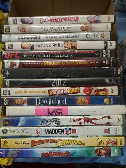 DVDs and Xbox Video Game - Delaware Auction Center