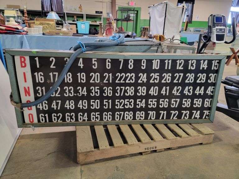 Vintage Bingo Machine from Cecilton, MD Fire Department (worked at time ...