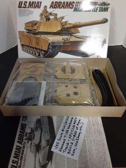 M1A1 Abrams 120mm Gun Main Battle Tank and M2 Bradley IFV Models ...
